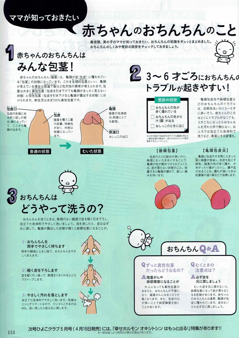 赤ちゃんのおちんちんの皮ってむくの?むかないの? 佐々木クリニック 佐々木クリニック